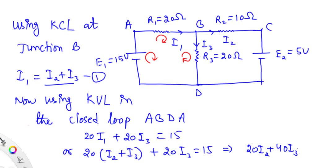 SOLVED: For Figure 3 below, calculate the theoretical values for I1, I2 and I3 by applying ...