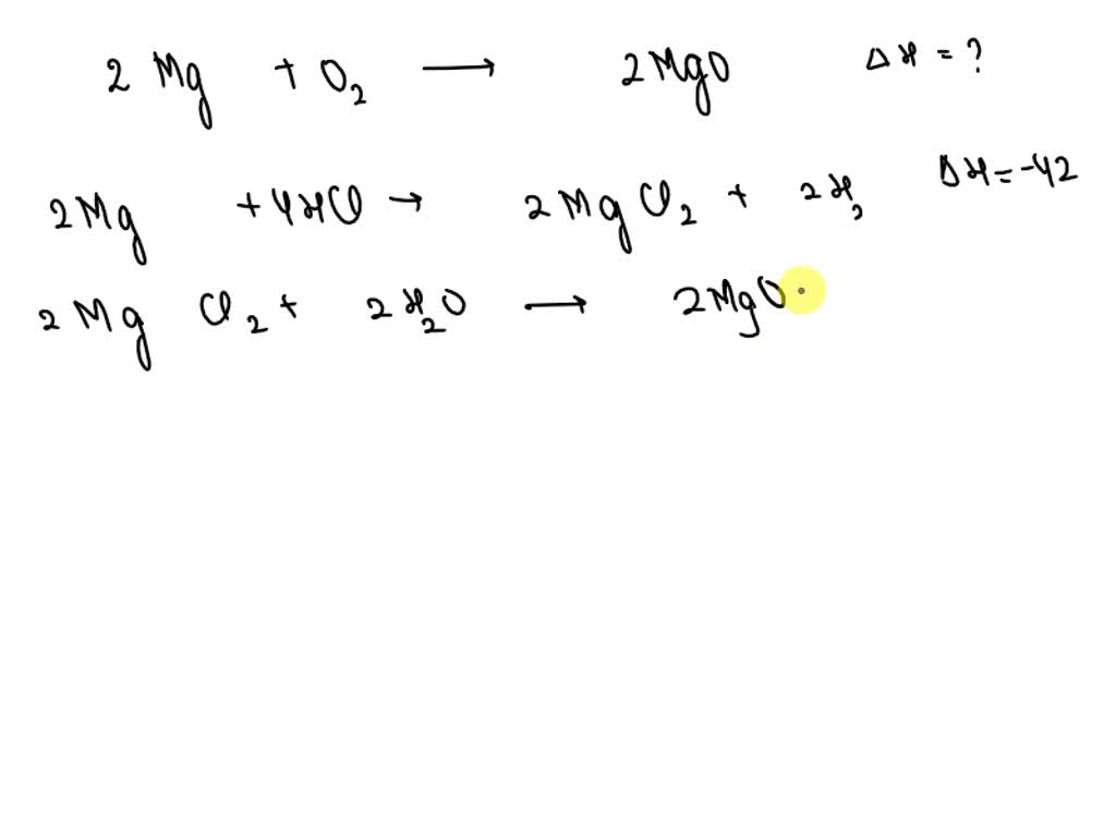 2. Use the thermochemical equations shown below to determine the ...