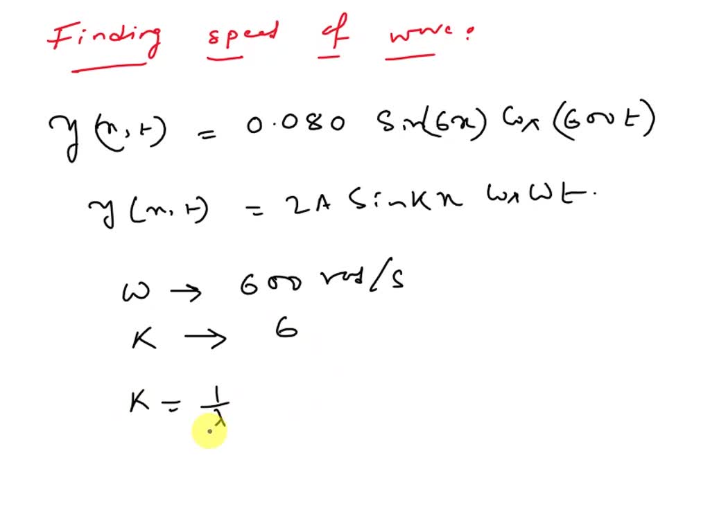 SOLVED: The wave function y(x, t) for a standing wave on a string fixed at both ends is given by ...