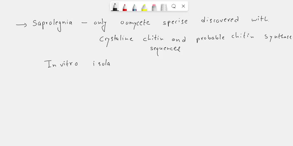 SOLVED: 1a) Does Saprolegnia have cell walls composed of chitin? 1b ...