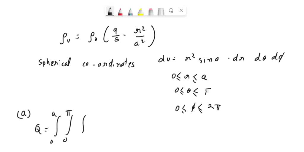 SOLVED: The volume charge density inside an atomic nucleus of radius a ...