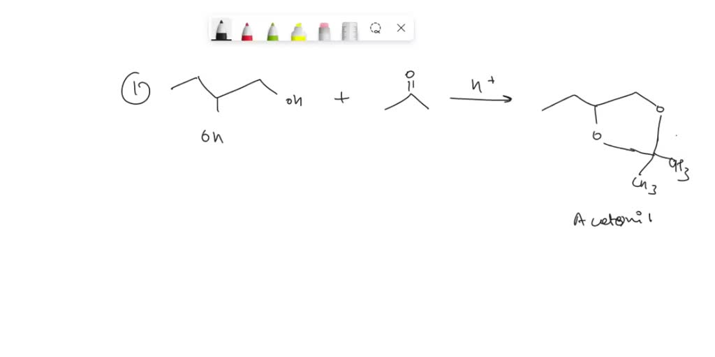 SOLVED: Acetals can serve as protecting groups for 1,2-diols, as well ...