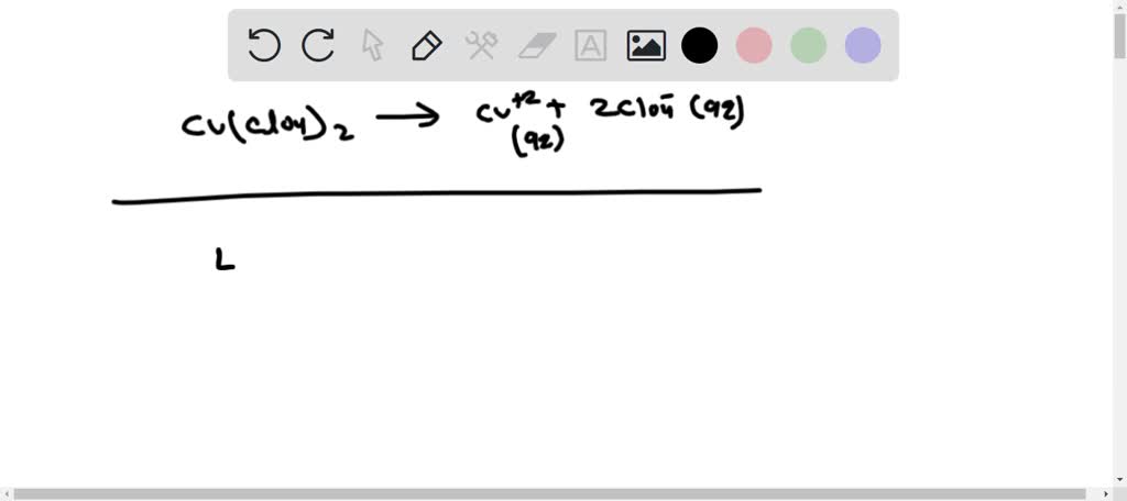 SOLVED: Write the dissolution reaction for the ionic solids below. (Use the lowest possible ...