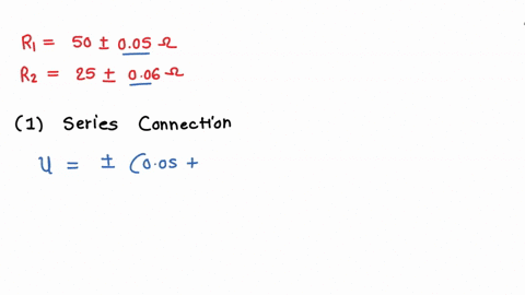 Two resistors R1 and R2 are connected in parallel. Using two...