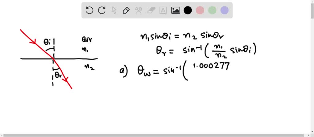 SOLVED: 1) A light ray coming with 20 degrees with the normal from ...