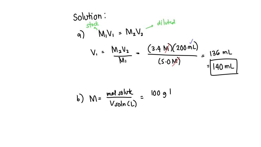 SOLVED: How much volume (in mL) of 5.0 M NaCl solution is required to ...