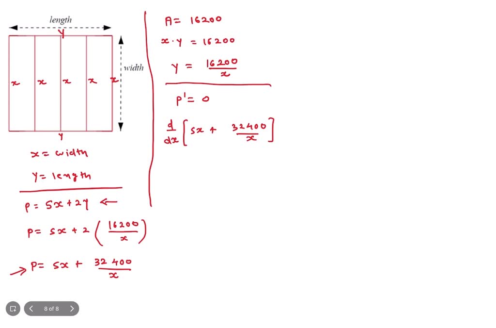 Alicia wants to enclose a rectangular field with four internal ...