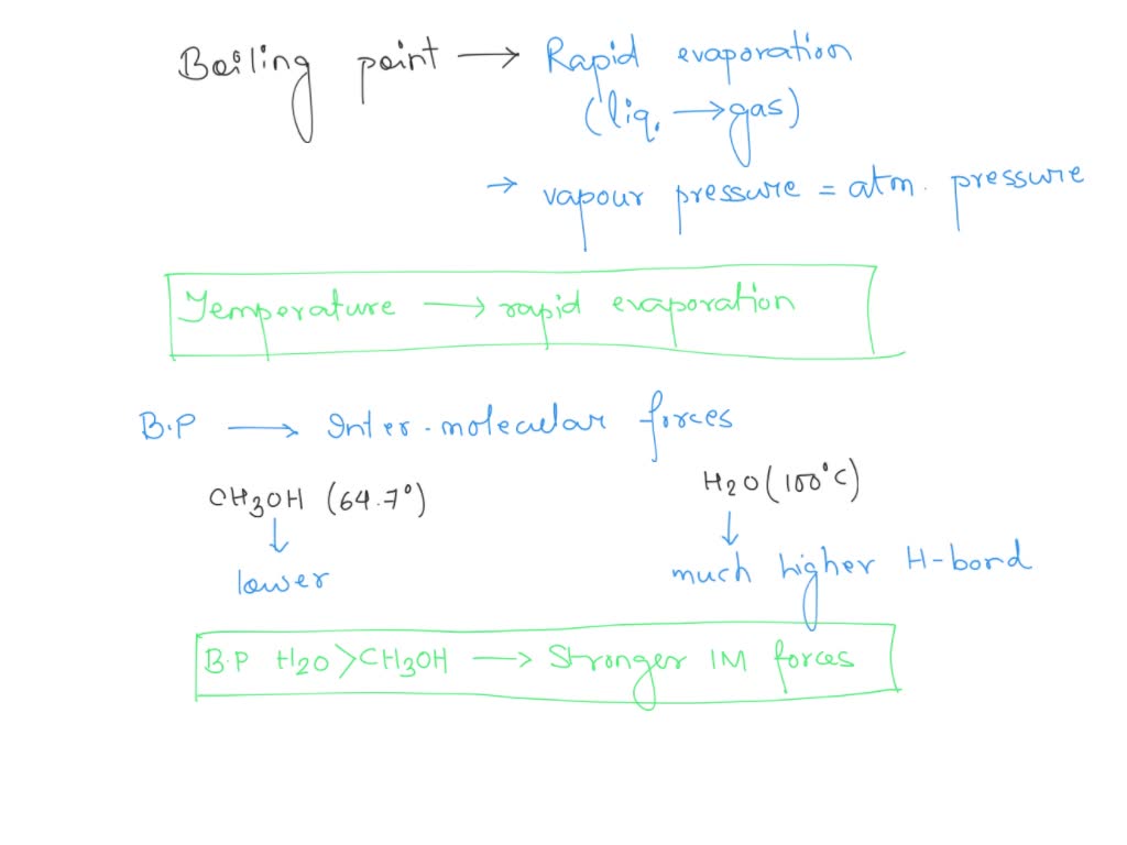SOLVED: ' The boiling points of water and 2-methyl-2-propanol are 100 ...