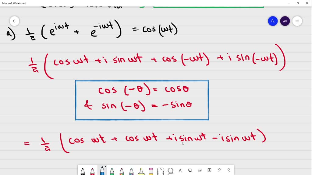 SOLVED: 4.1.1 Using Euler's formula and starting from the left-hand side of the equation, show ...