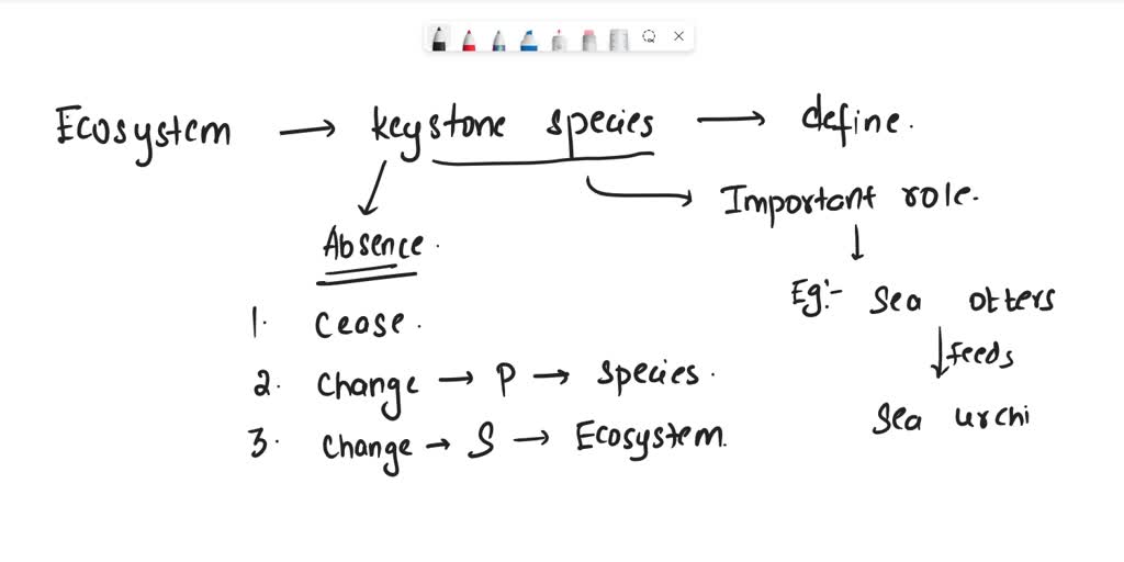 SOLVED: Which statement best describes a keystone species? O A. It is ...