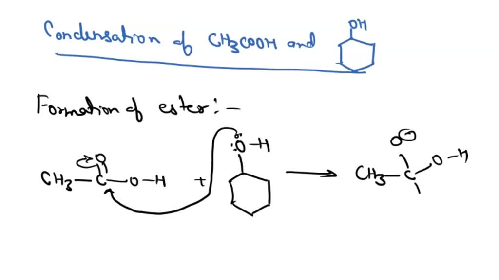 SOLVED: Use structures to show the condensation of acetic acid with the ...