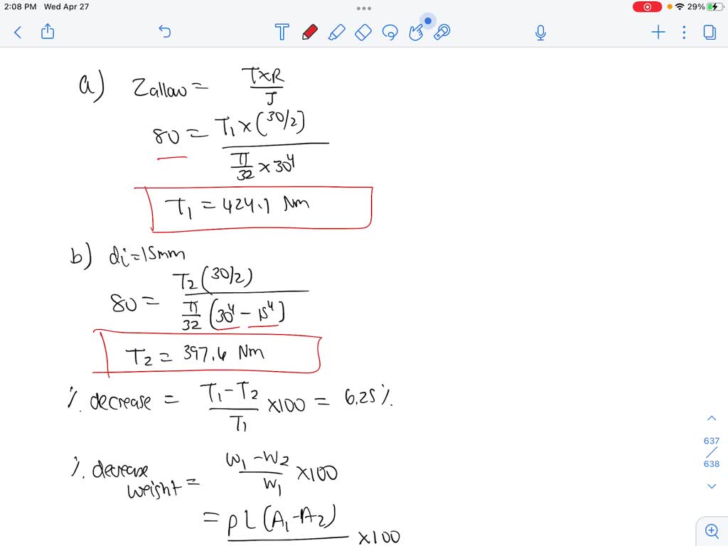 SOLVED: A solid brass bar of diameter d=30 mm is subjected to torques ...
