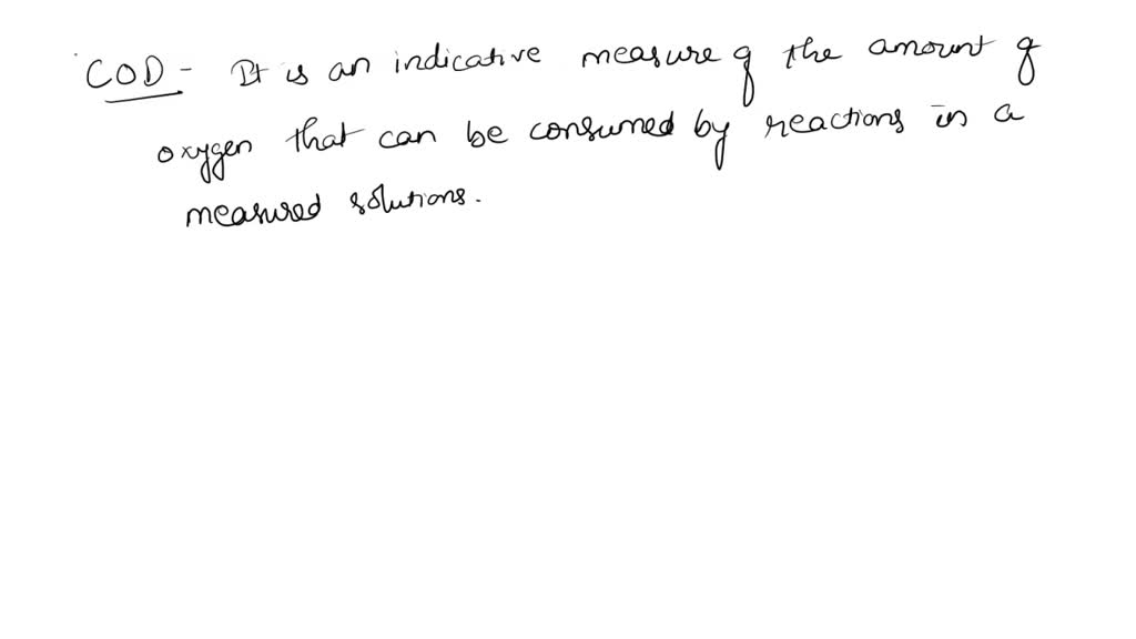 SOLVED: Text: Calculate theoretical COD for oxidizing methanol CHOH ...
