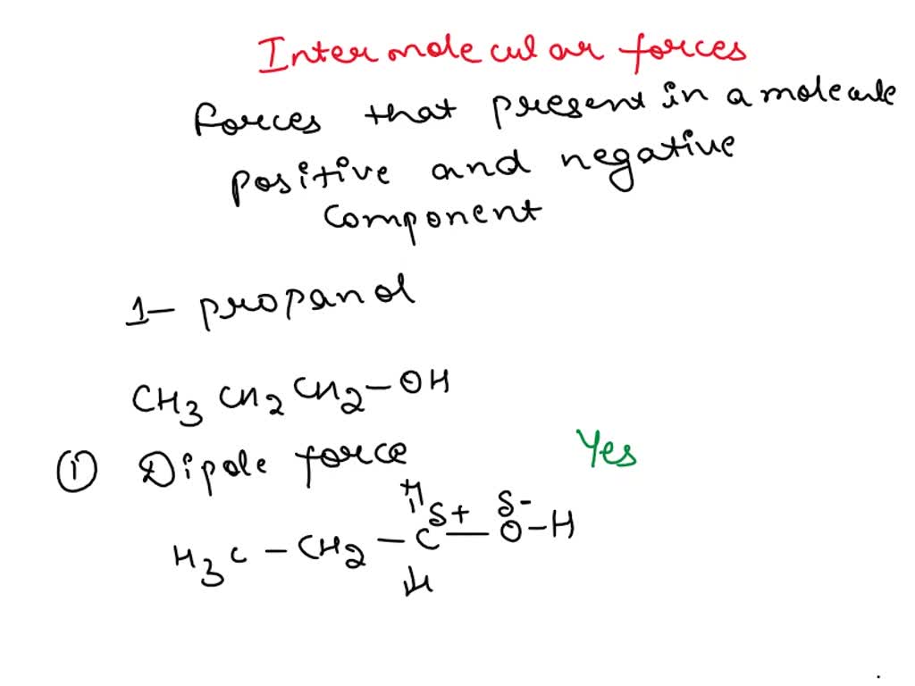 Solved Texts What Type S Of Intermolecular Forces Are Expected