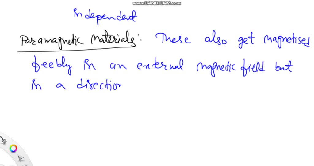 SOLVED: (a) Explain the difference between paramagnetism and ...