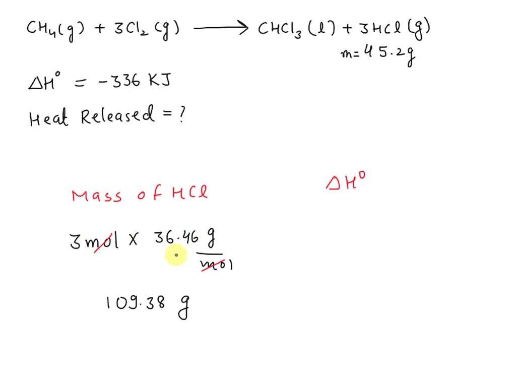 SOLVED: The value of Î”H for the reaction below is -336 kJ. Calculate ...