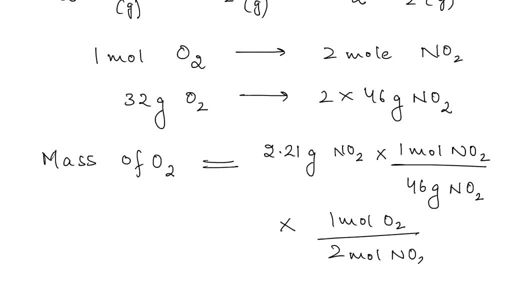 SOLVED: The reaction between NO and oxygen in the air is a key reaction in the formation of the ...