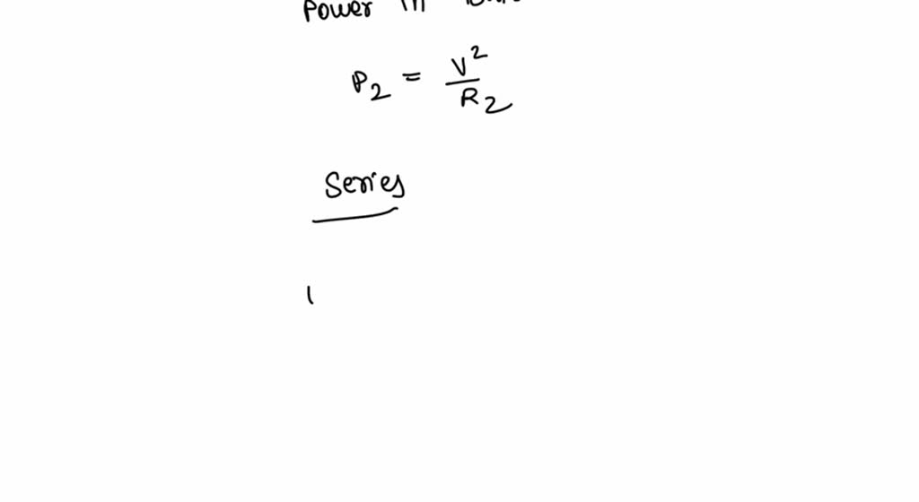 SOLVED: Two electric bulbs rated P1 and P2 watts at V volts are ...