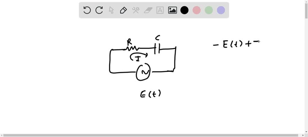 SOLVED: A series circuit contains a resistor and a capacitor as shown in Figure 1.3 .15 ...