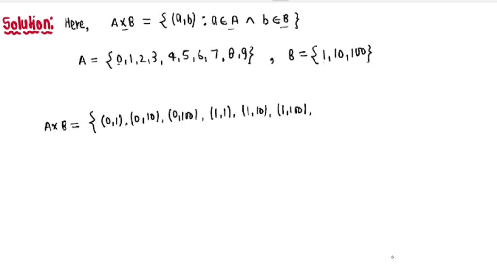Solved 6 Points Let A Cwru Ucla B 1 2 What Is The Cartesian Product Of A And B What Is