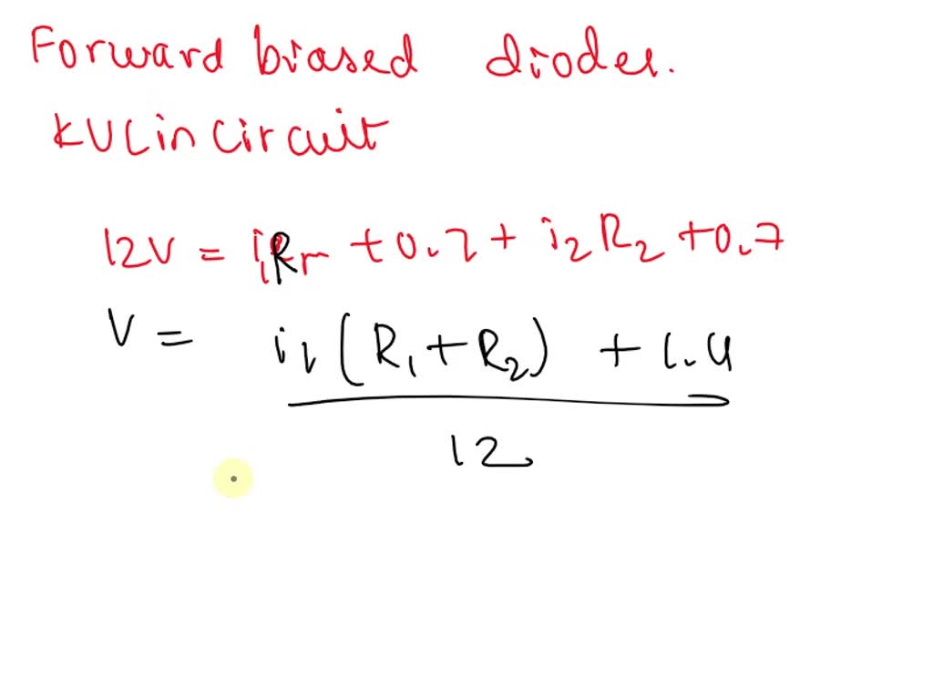 SOLVED: Texts: For the circuit below, determine iD1 and Vo for R1 = 10K and R2 = 5K. Assume ...