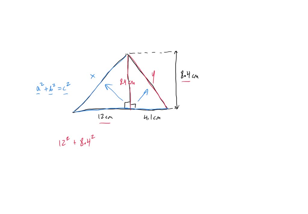 SOLVED: 14. Two right-angled triangles are joined together to make a ...