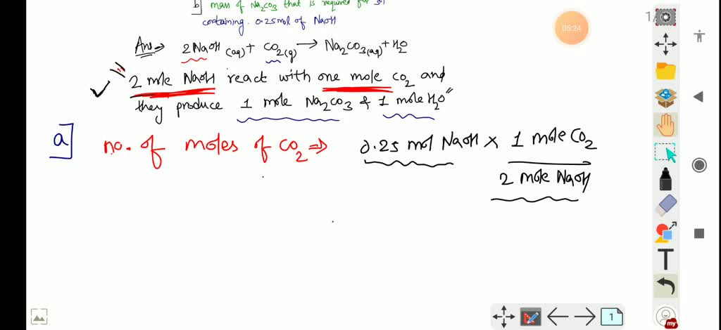 SOLVED: Solutions of sodium hydroxide absorb carbon dioxide from the air, forming carbonate ...