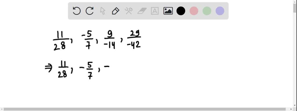 SOLVED: A set of positive and negative rational numbers is shown. 8/15 ...