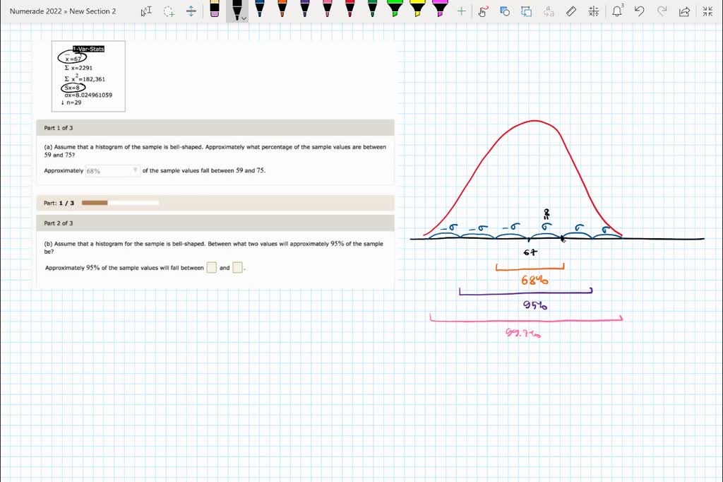 SOLVED: The following TI-84 Plus display presents some sample ...