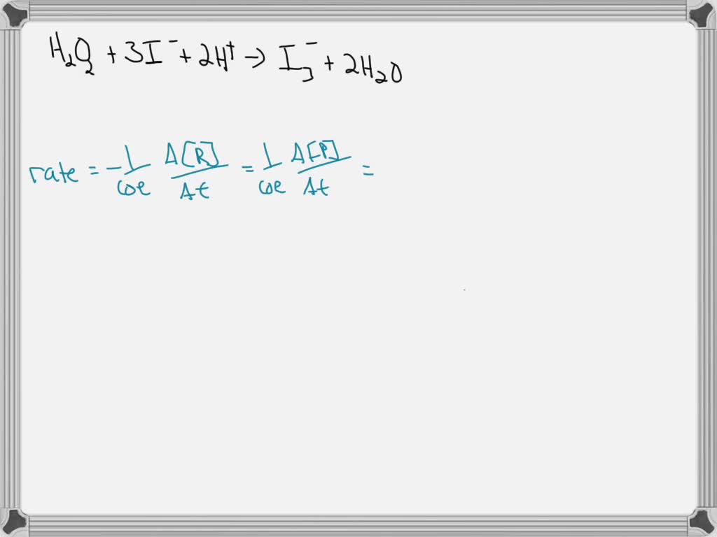 SOLVED: Consider the following balanced chemical equation: H2O2 (aq ...
