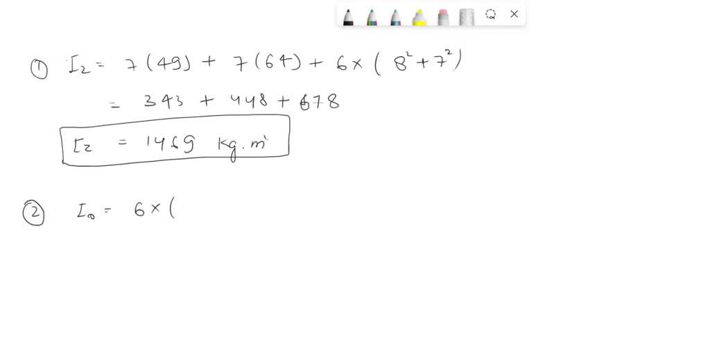 SOLVED: Texts: What is Iyy in this problem? It is a moment of inertia ...