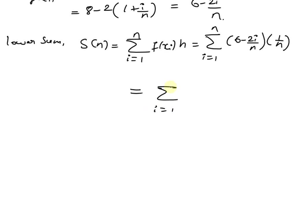 SOLVED: Find the upper and lower sums for the region bounded by the graph of the function and ...