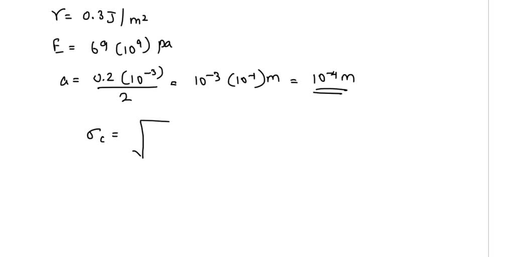 Solved If The Specific Surface Energy For Soda Lime Glass Is 0 30 J M2
