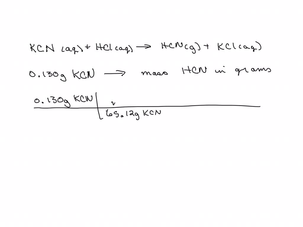 SOLVED: Enter your answer in the provided box. When potassium cyanide ...