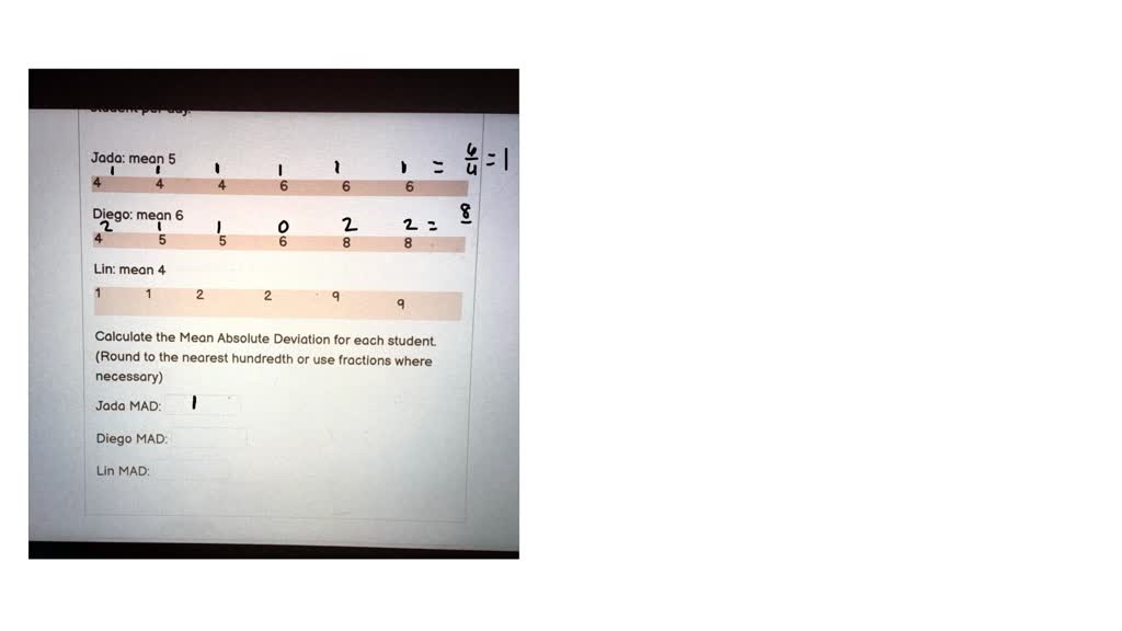 SOLVED: 'Three data sets show the number of text messages sent by Jada, Diego, and Lin over the ...