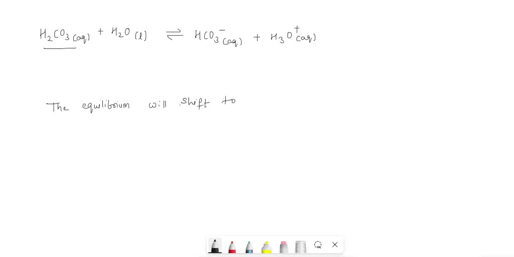 SOLVED: In the chemical equilibrium in water solution represented below ...