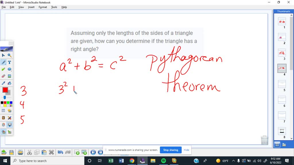 SOLVED: Assuming only the lengths of the sides of a triangle are given ...