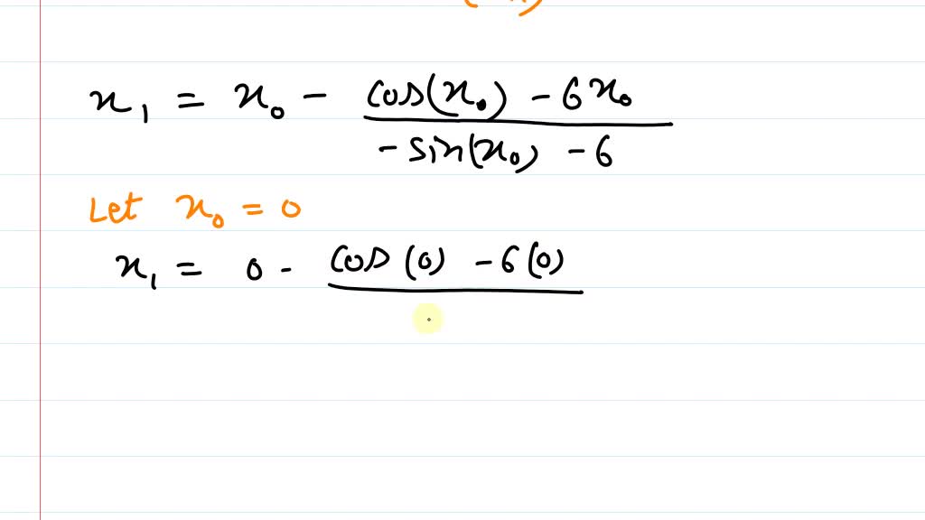 SOLVED: At what value(s) of x does cos x =6x? X= (Use comma to separate ...