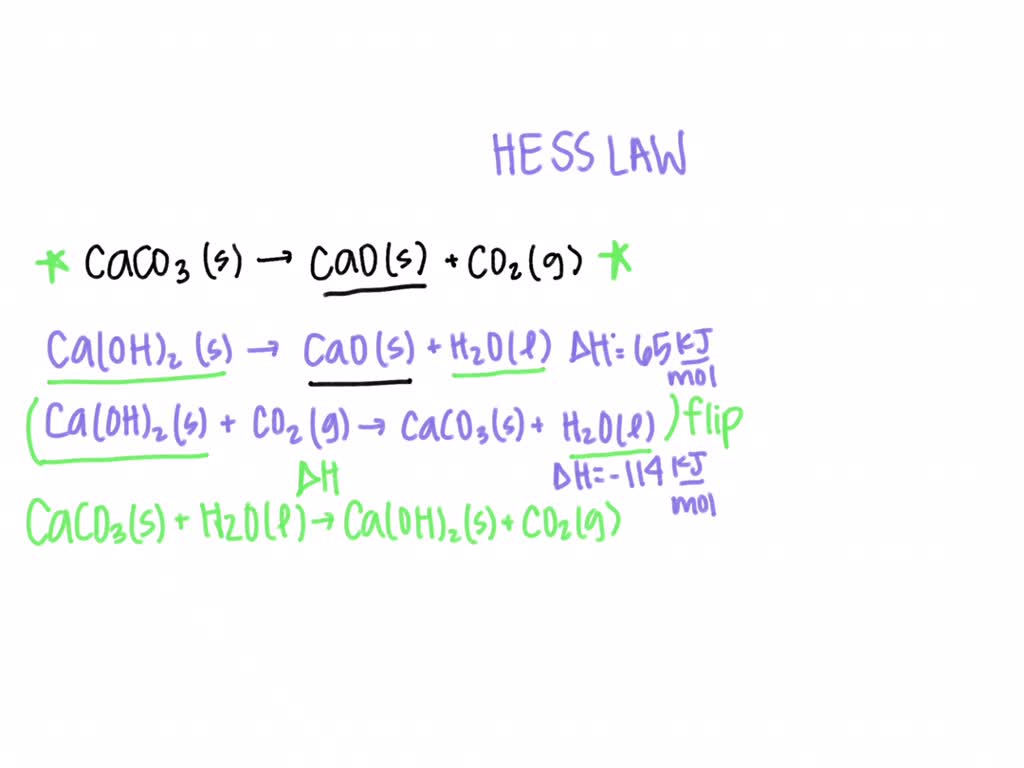 SOLVED: 26. What is the enthalpy change for the reaction of calcium ...