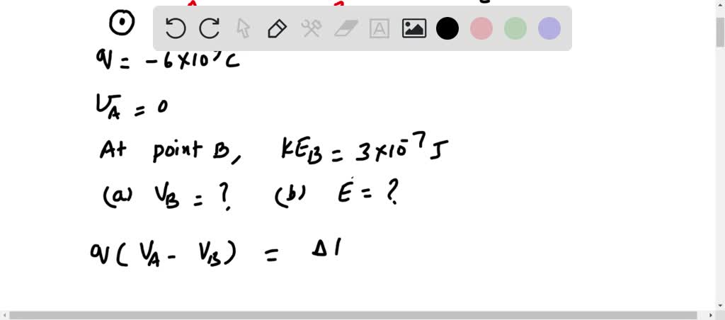 SOLVED: A +2C charge moves from point B to point A in a uniform ...