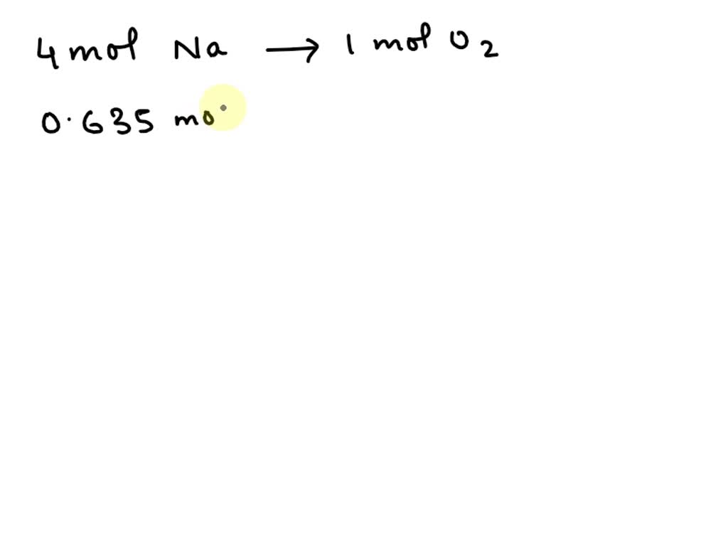 SOLVED: when 1.8 g of sodium metal reacts with excess oxygen by the following unbalanced ...