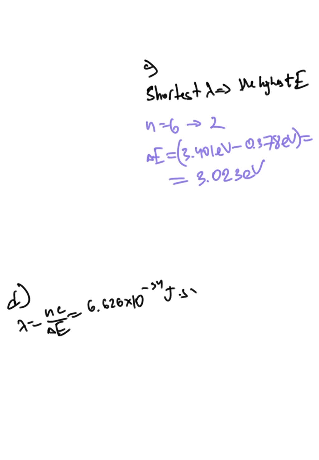 SOLVED: The Balmer series for the hydrogen atom corresponds to ...