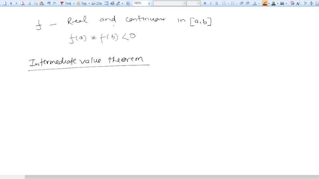 SOLVED: Ifa function is real and continuous in the region from a to b and f(a) and f(b) have ...
