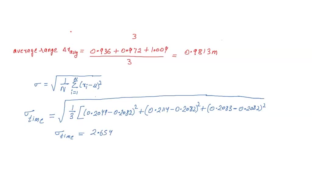 SOLVED: Use the data from three trials with the launcher in a ...