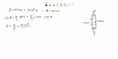 In a standard tensile test a steel rod of 22 -mm diameter is subjected ...