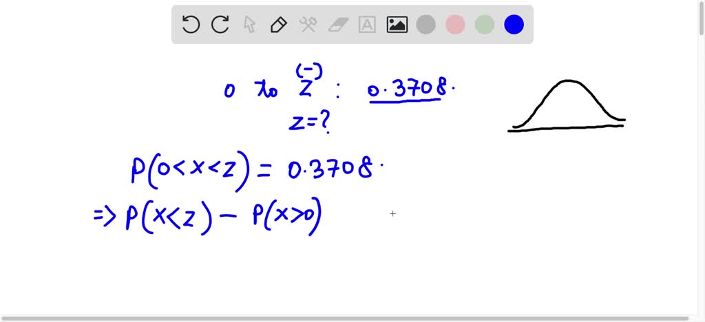 SOLVED: Find z, for the following areas under the standard normal curve ...