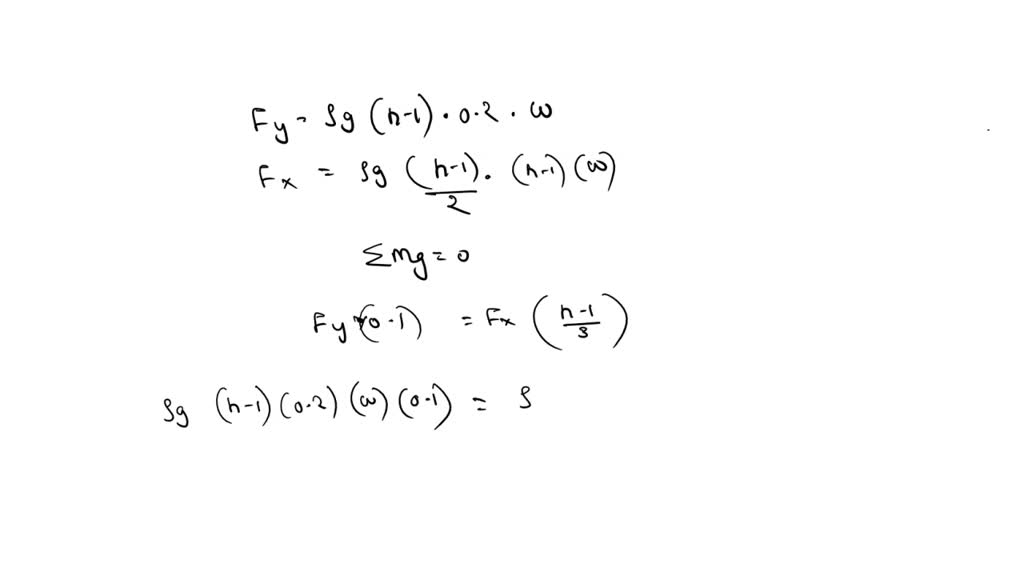 SOLVED: gate ABC has a fixed hinge line at B and is 2m wide