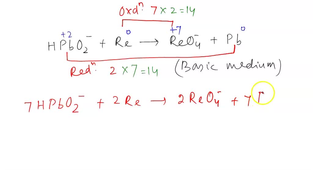 SOLVED: Balance the following oxidation-reduction reaction carried out ...