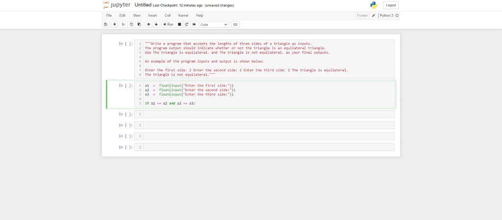 SOLVED: Can anyone help me to do this? Triforce Triforce is a shape ...