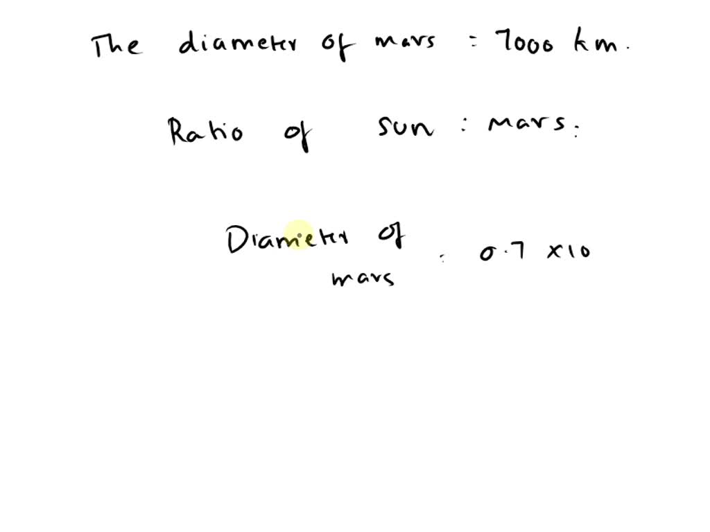 SOLVED: The diameter of the Sun is about 1.4 × 10^6 km. The diameter of ...